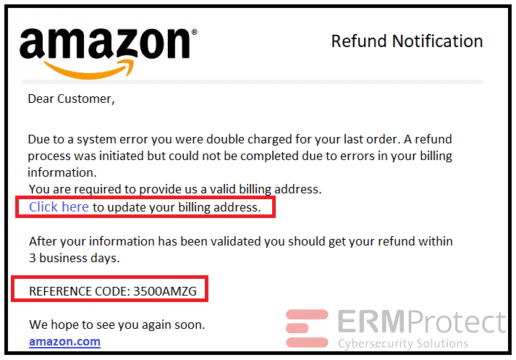 Spot the Phish: Amazon - ERMProtect Cybersecurity