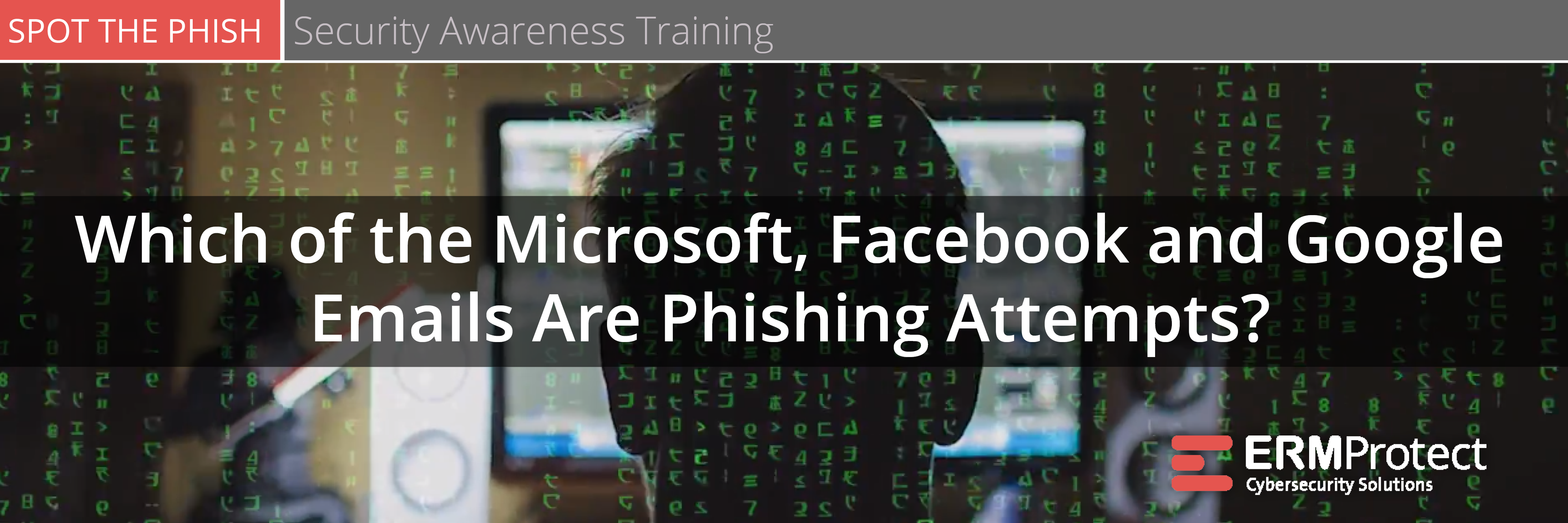 Spot the Phish: Microsoft, Facebook and Google - ERMProtect Cybersecurity
